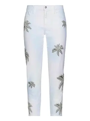 Philipp Plein Straight-leg Jeans With Appliqués - White