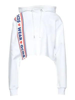 Gcds Cotton Fleece Sweatshirt - White