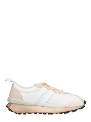 LANVIN Ivory Sneakers With Multicolor Pattern White