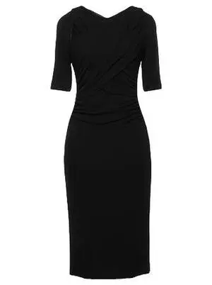 Giorgio Armani Midi Bodycon Dress Black