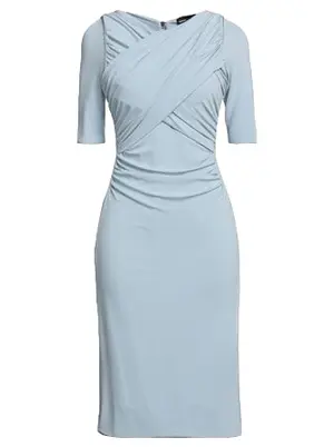 Giorgio Armani Midi Bodycon Dress Sky Blue