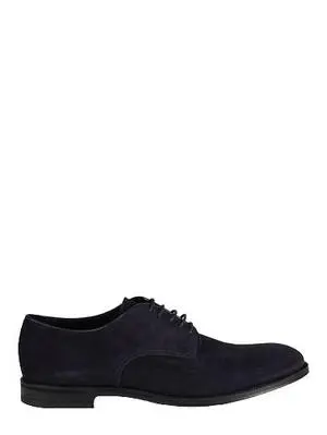DOUCAL'S Lace-Up Leather Derby Shoes Navy