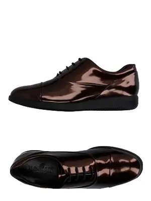 Hogan HOGAN Leather Lace-Up Oxford Shoes Brown