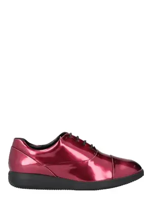 Hogan HOGAN Leather Lace-Up Oxford Shoes Garnet