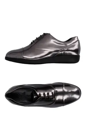 Hogan HOGAN Leather Lace-Up Oxford Shoes Lead