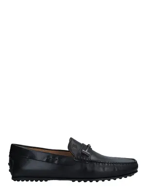 TOD'S Leather Loafers Black