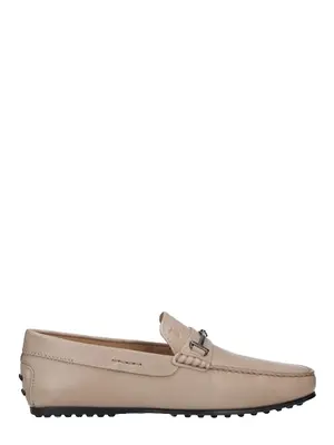 TOD'S Leather Loafers Grey