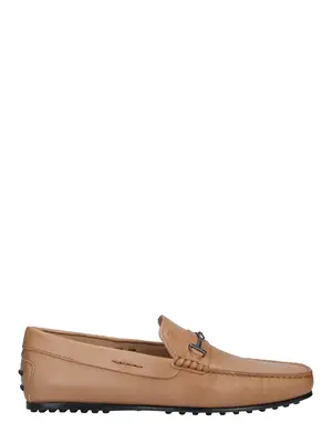 TOD'S Leather Loafers Light Brown