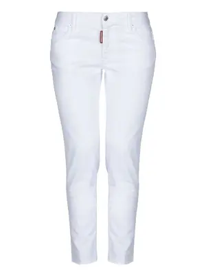Dsquared2 Slim Fit Gabardine Pants White