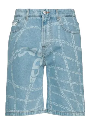 Gcds Denim Shorts - Blue