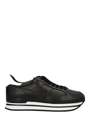 Hogan Leather Low-Top Sneakers Black