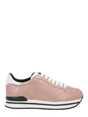 Hogan Leather Low-Top Sneakers Pink
