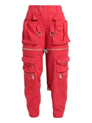 Dsquared2 Cargo Pants With Strap Detailing Red
