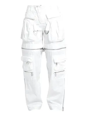 Dsquared2 Cargo Pants With Strap Detailing White