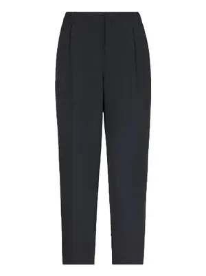 VDP VIA DELLE PERLE Collection Tapered Pants - Black