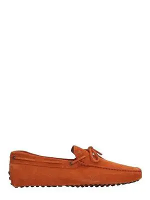 TOD'S Leather Driving Loafers - Orange