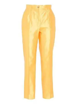 Dolce & Gabbana Tapered Shantung Pants Mandarin