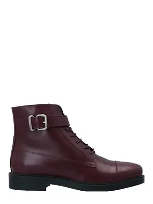 TOD'S TOD'S Leather Ankle Boots Purple