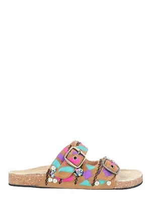 STRATEGIA STRATEGIA Textile Fiber Sandals Camel