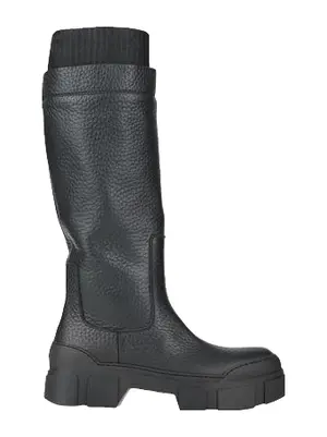 VIC MATIE Leather And Textile Boots - Black