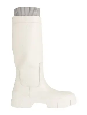 VIC MATIE Leather And Textile Boots - White