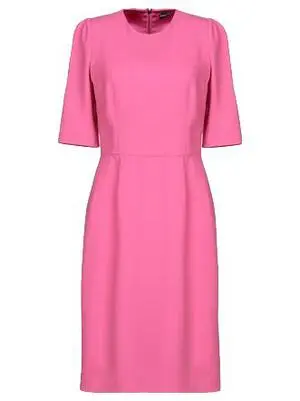 Dolce & Gabbana DOLCE & GABBANA Midi Dress Viscose Acetate Elastane Pink