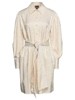 Just Cavalli Mini Shirt Dress - White