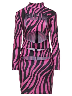 Philipp Plein Zebra-print Mini Dress - Pink