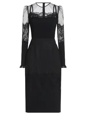 Dolce & Gabbana Midi Bodycon Dress - Black
