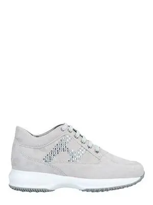 Hogan Low-Top Leather Sneakers Grey