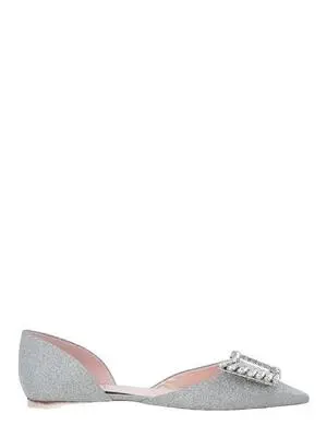 ROGER VIVIER Ballerina Flats With Embellishments - Silver