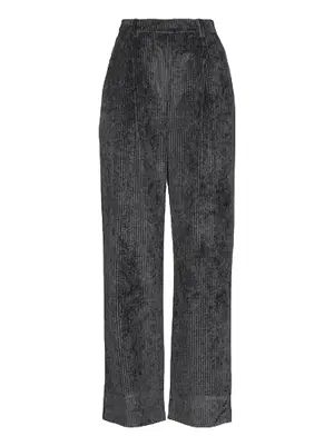 Malìparmi MALÌPARMI Wide-Leg Corduroy Pants Black