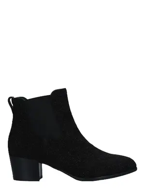 Hogan Soft Leather Ankle Boots - Black