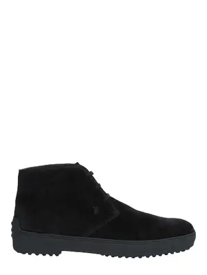 TOD'S Ankle Boots In Leather Black