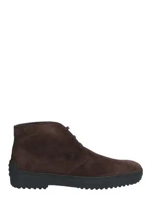 TOD'S Ankle Boots In Leather Brown