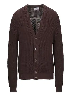 Gcds Knitted Cardigan - Brown