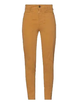 High Tapered Gabardine Pants - Yellow