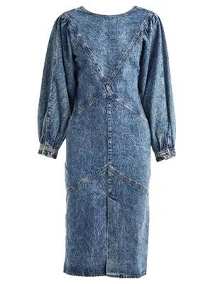 Isabel Marant Denim Midi Dress - Blue
