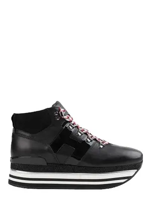 HOGAN Leather High-Top Sneakers