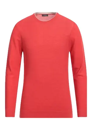 Rossopuro Wool Crewneck Sweater Tomato Red