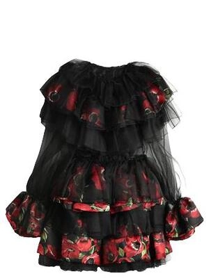 Dolce & Gabbana Mini Dress Size Silk - Black