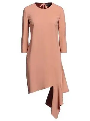 Elisabetta Franchi Mini Asymmetric Dress Pink