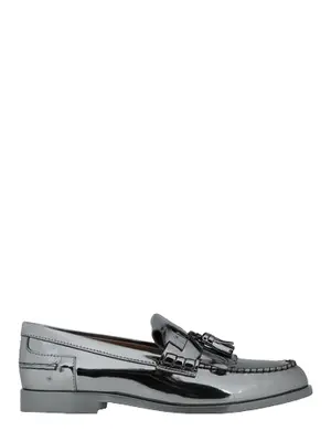 TOD'S Soft Leather Loafers - Silver