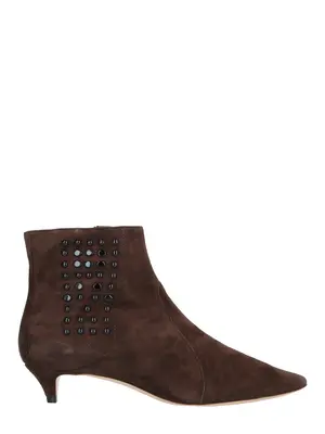 TOD'S TOD'S Ankle Boots In Leather Dark Brown