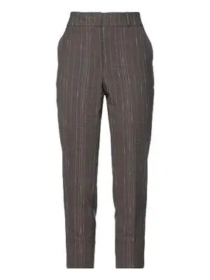 Peserico Tapered Striped Pants - Brown