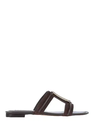 TOD'S Leather Sandals - Brown