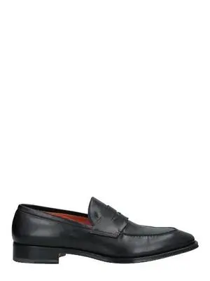 Santoni Penny Loafers - Black