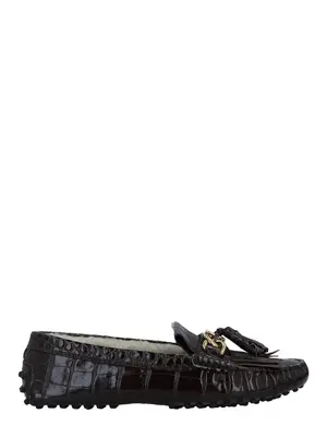 TOD'S TOD'S Leather Loafers Dark Brown