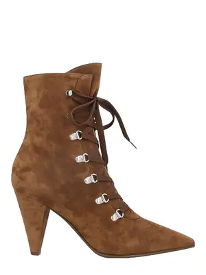 GIANVITO ROSSI Leather Ankle Boots - Brown