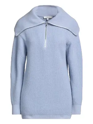 Dorothee Schumacher Knitted Half-Zip Pullover Blue
